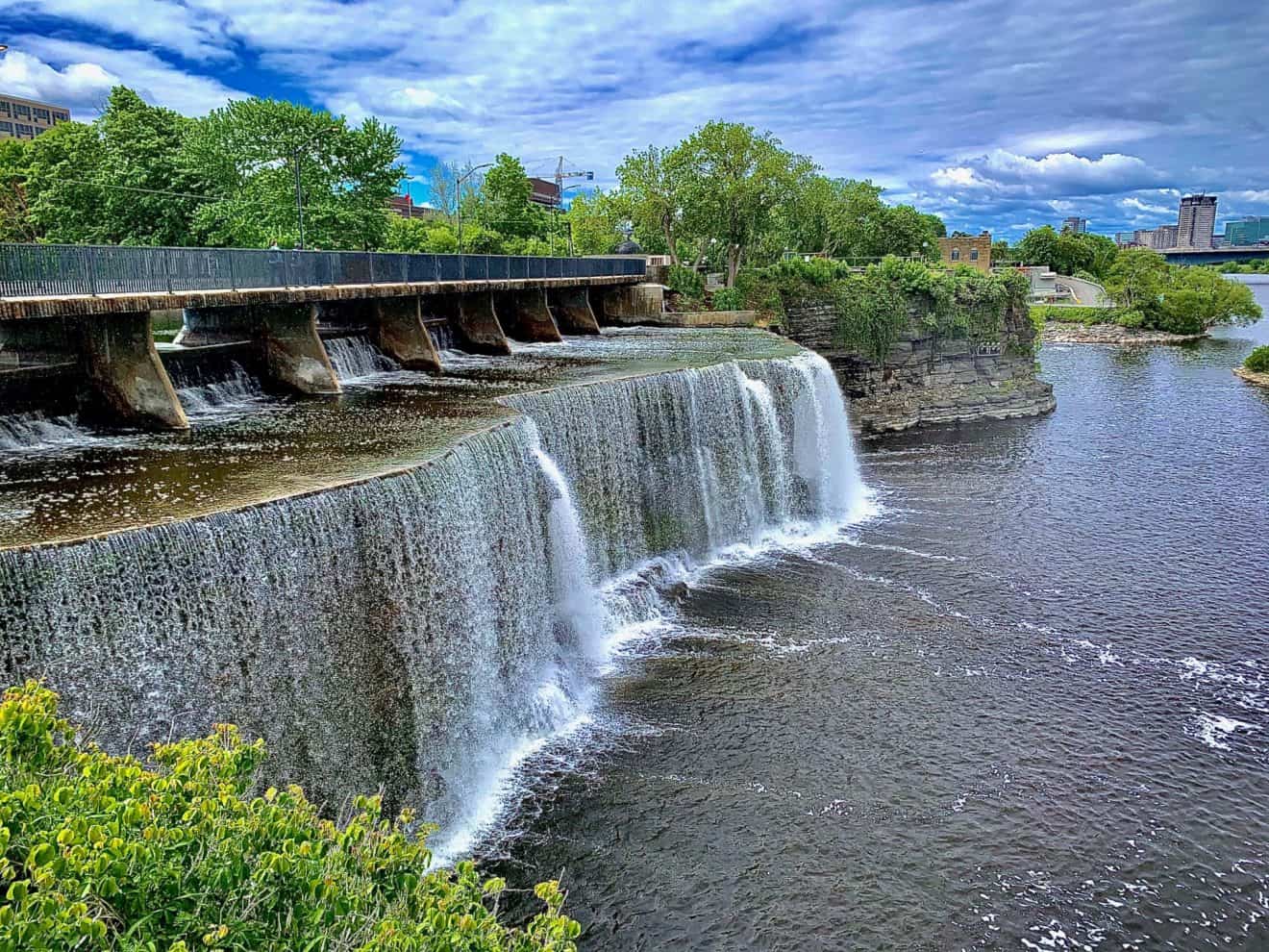 Exploring the Rideau Falls in the heart of Ottawa • Tapped Out Travellers